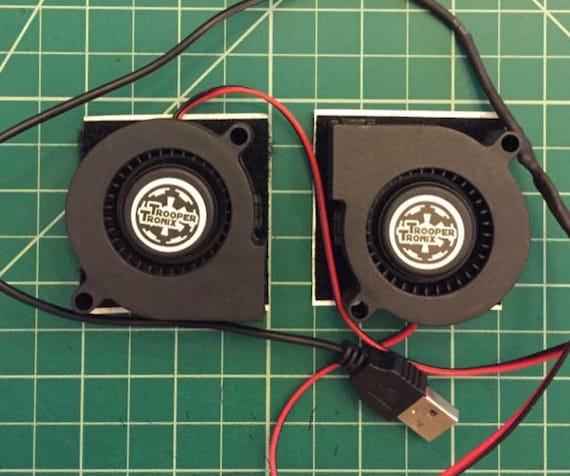 Trooper Tronix Helmet Fans for Cosplay With 2 Rechargeable - Etsy