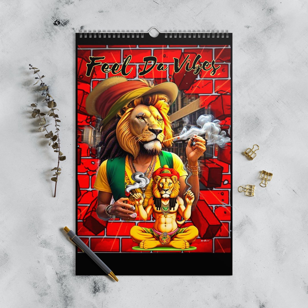 Wall Calendar 2024 Feel Da Vibe 2024 April Alexander - Etsy
