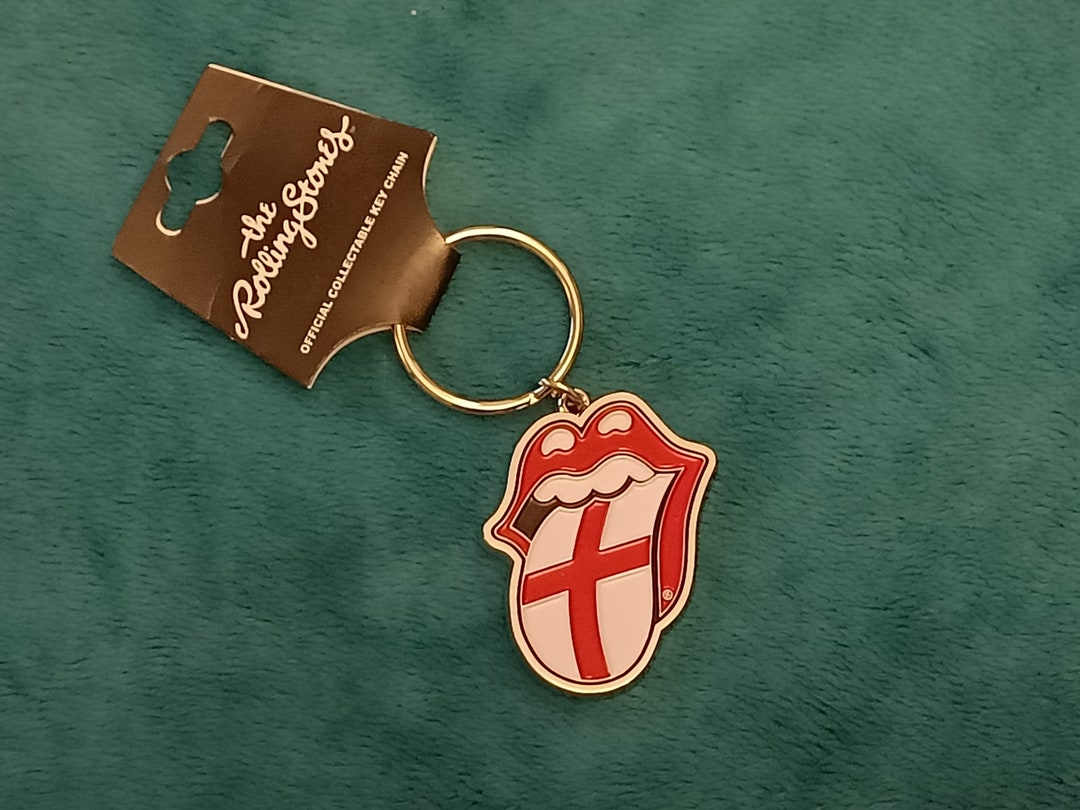 The Rolling Stones England Logo Metal Keyring offical Band Merch - Etsy