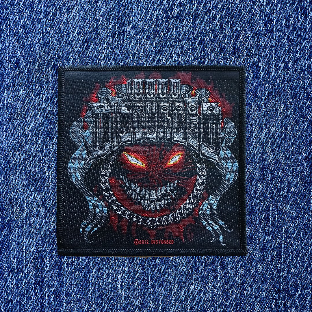 Disturbed Chrome Smiley Sew on Patch Offical Band Merch. - Etsy