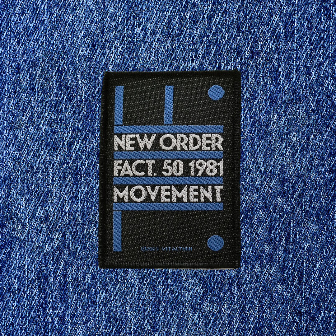 New Order Fact 50 new Sew on Patch Offical Band Merch. - Etsy