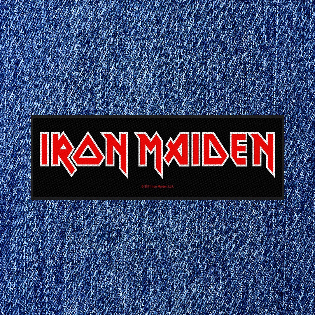 IRON MAIDEN Logo new Sew on Strip Patch Offical Band Merch. - Etsy UK