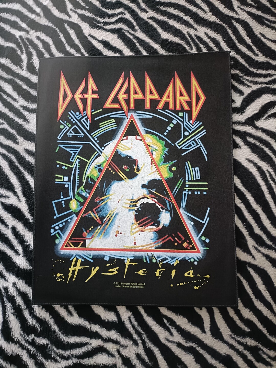 Def Leppard Hysteria Large Printed Back Patch offical Band Merch - Etsy