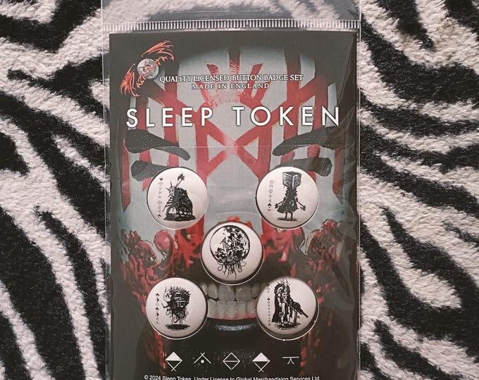 Sleep Token Vessel Mask Button Badge Pack - Etsy
