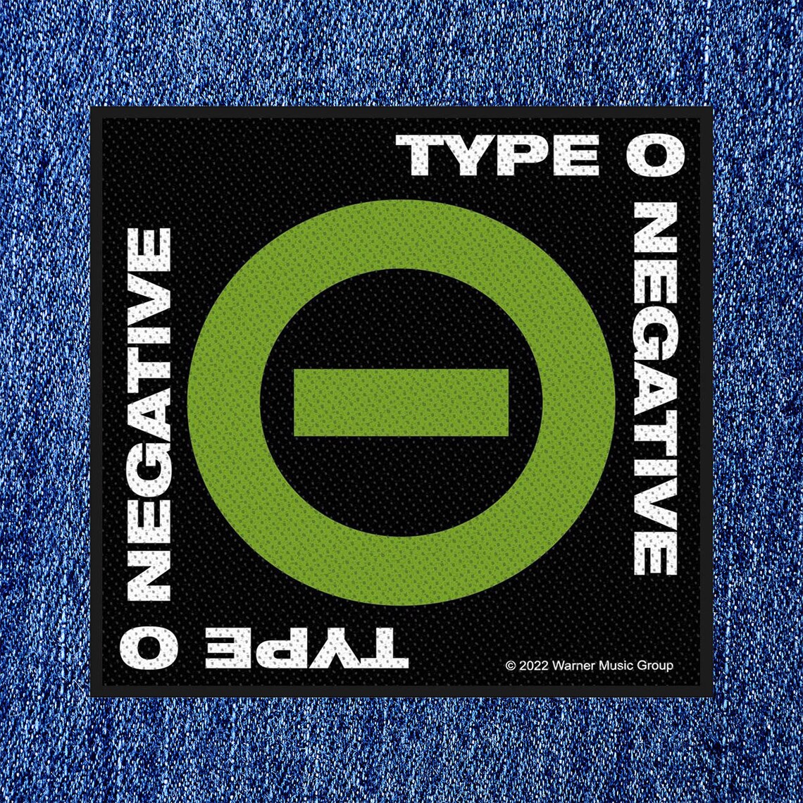 Type O Negative Negative Symbol new Sew on Patch Offical Band Merch. - Etsy