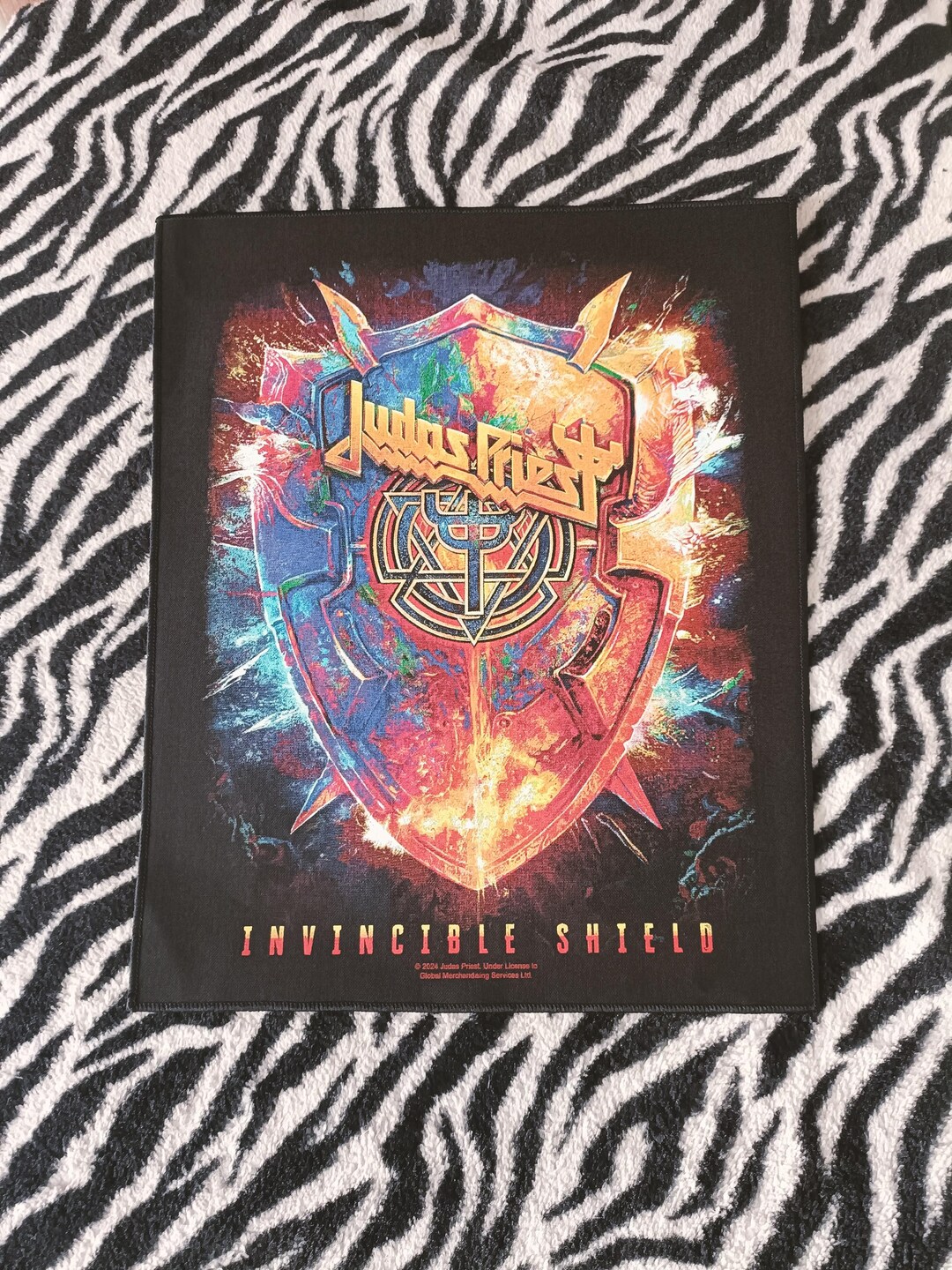Judas Priest Invincible Shield Large Printed Back Patch offical Band ...