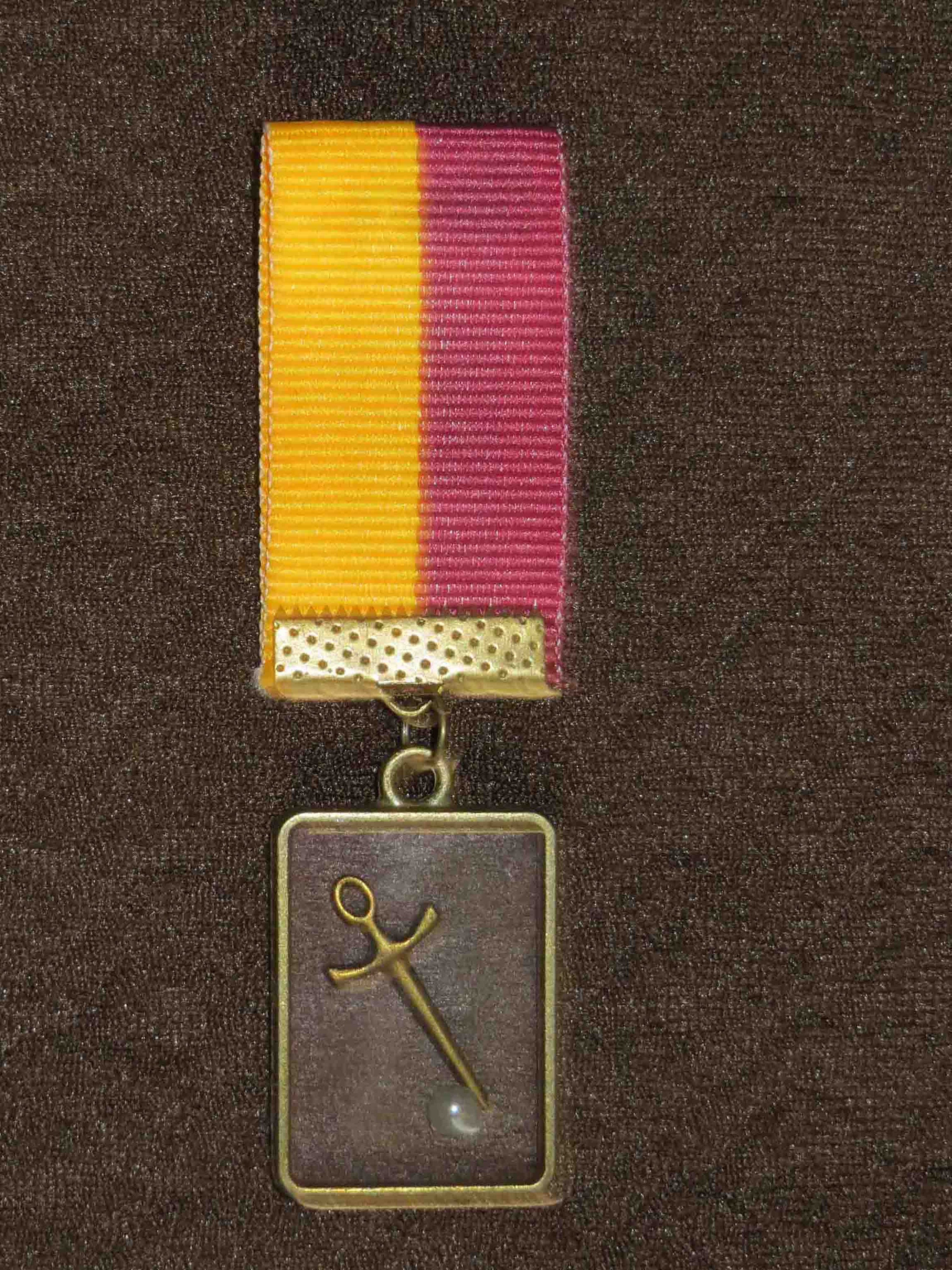 Epoxy Resin Metal and Ribbon Military-style Medal Pin, Punk Militia ...