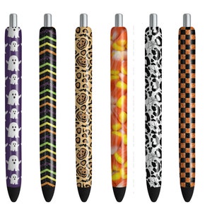 Halloween Pen Wraps|ink Joy Pen Wraps|pumpkin Pen Wraps|leopard Pen ...