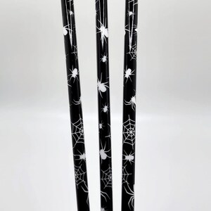 Halloween Straws|reusable Straw|10 Inch Straw|spider Web Straw ...