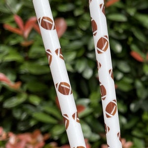 Football Straws|reusable Straws|sports Straws|football Mom|touchdown ...