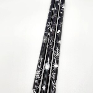 Halloween Straws|reusable Straw|10 Inch Straw|spider Web Straw ...