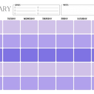 Printable Yearly Calendar| Printable Weekly Schedule| Undated Calendar ...