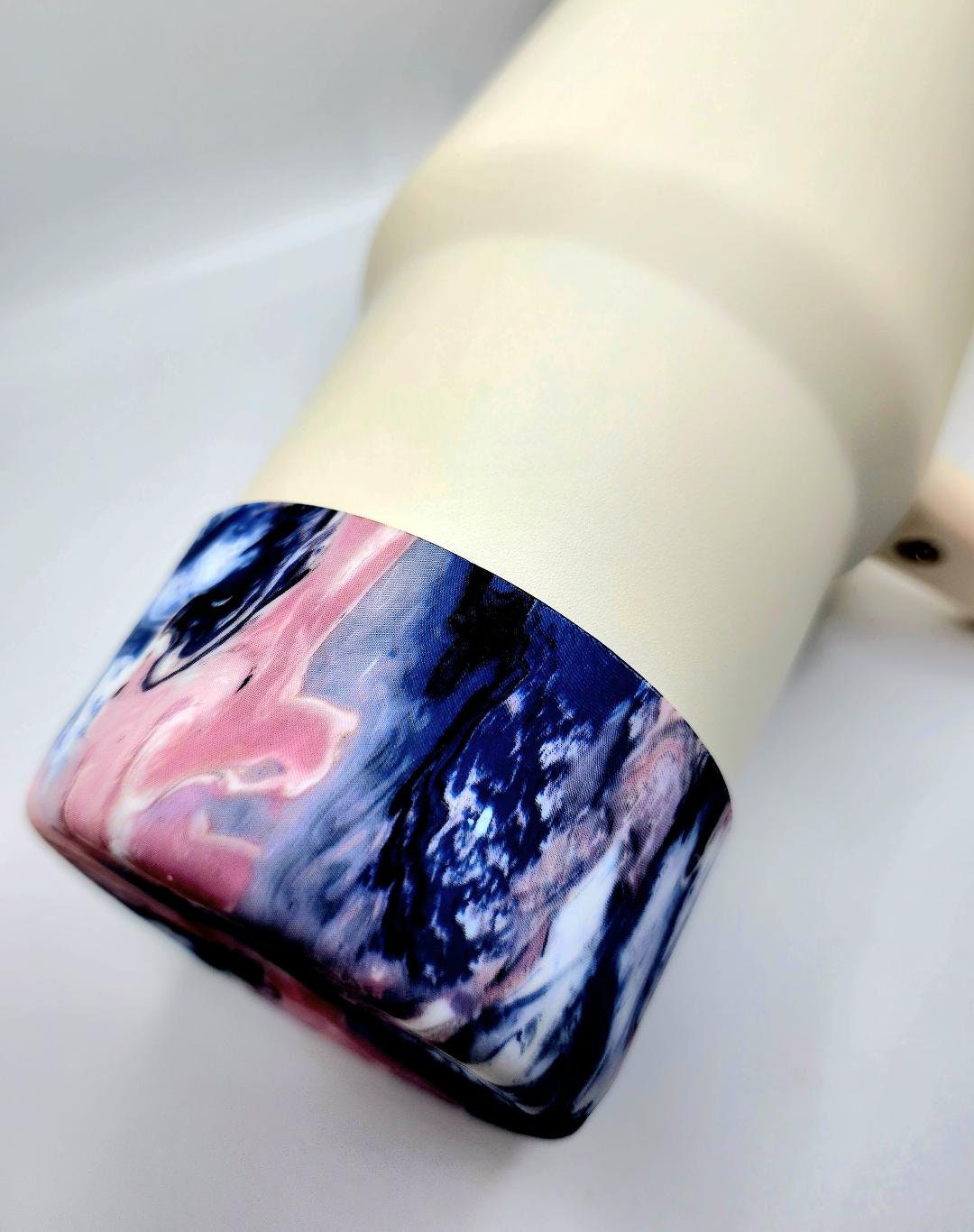Pink and Dark Blue Silicone Boot Cover| Silicone Boot Cover| Floral ...
