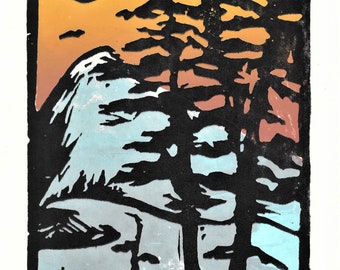 Winter Screen Print - Etsy