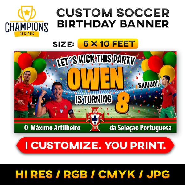 Cristiano Ronaldo Banner - Etsy