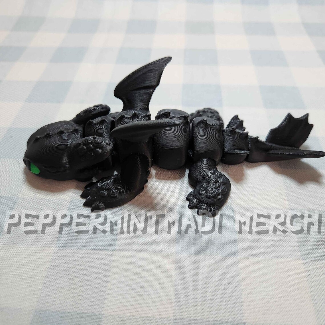 Wiggly Toothless | 3D Printed PLA Night Fury Fidget | Flexi Articulated ...