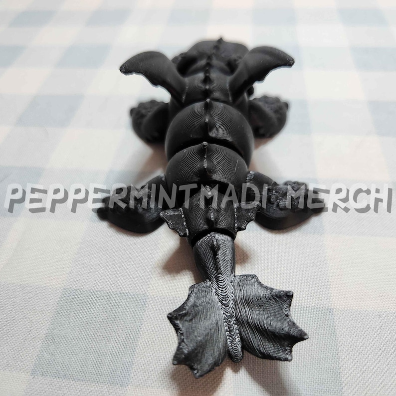 Wiggly Toothless | 3D Printed PLA Night Fury Fidget | Flexi Articulated ...