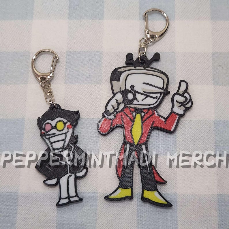 Deltarune Keychain Collection | 3D Printed Kris Susie Ralsei Spamton ...