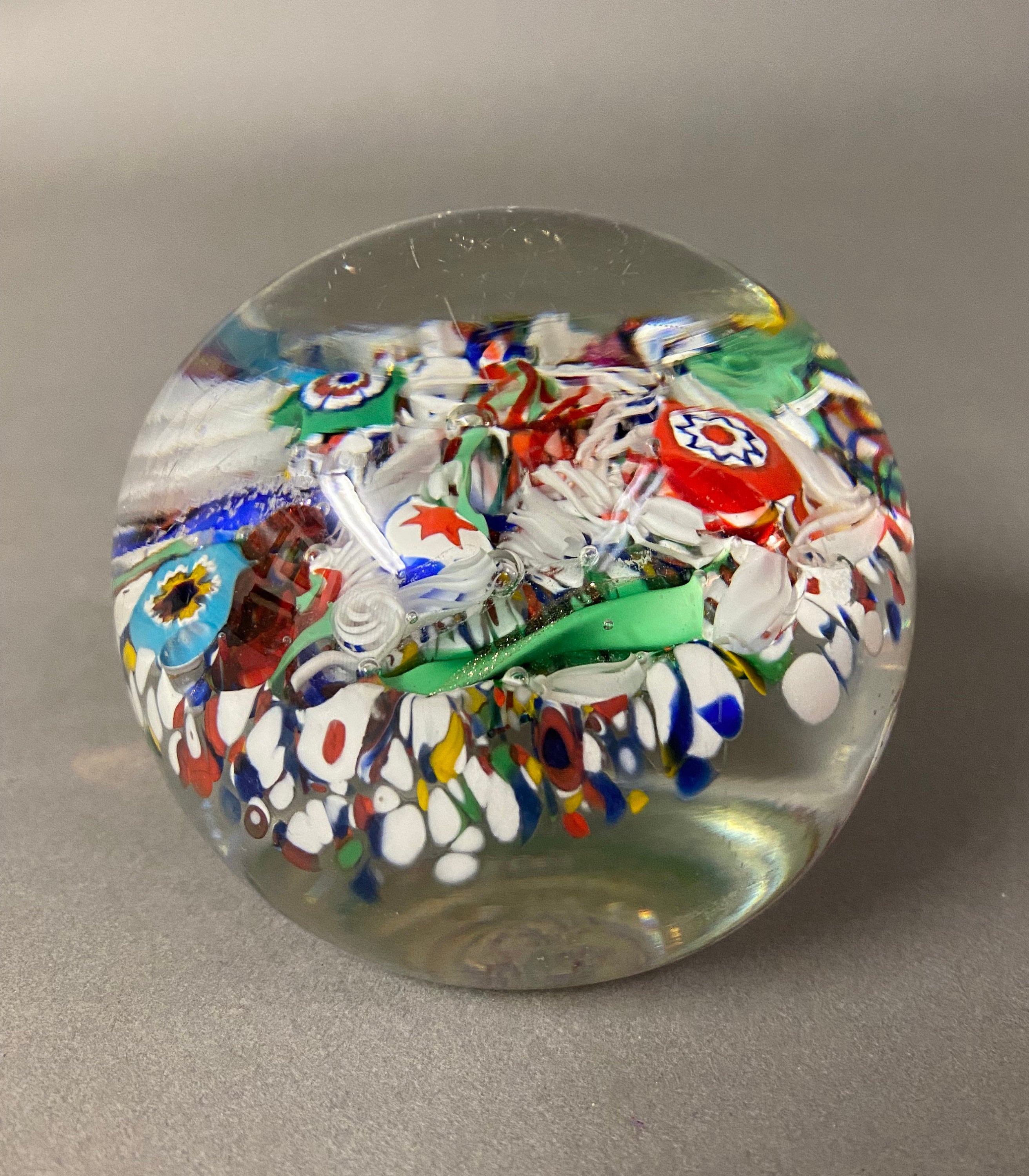 Vintage Gentile Glass Star City Millefiore Art Glass Paperweight - Etsy