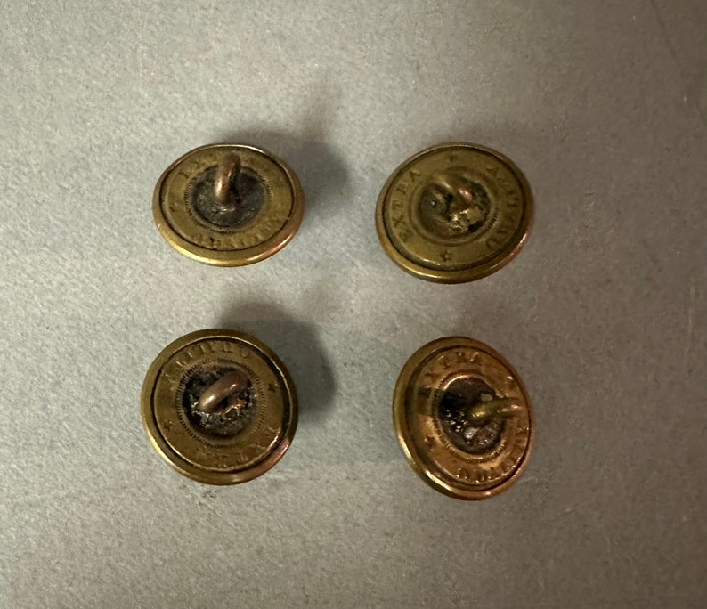 Antique Civil War Union Eagle Buttons, 19th Century Military Uniform ...