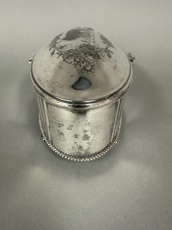 Antique Victorian Pairpoint Silver Plate Floral Repou… - Gem