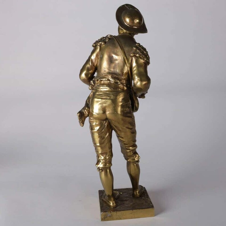 Antique Cast Gilt Bronze Sculpture Statue figaro Circa 1900 - Etsy