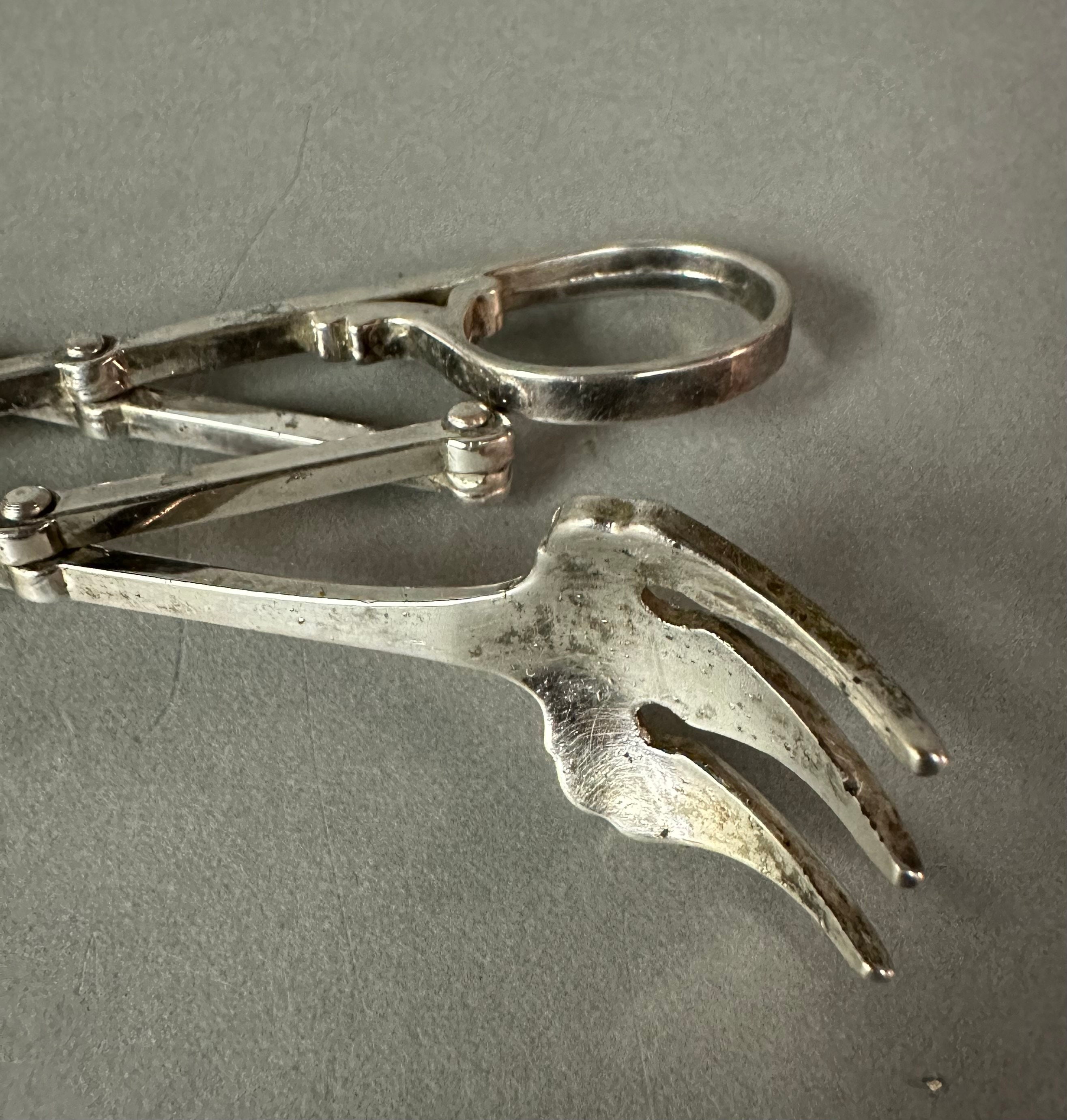 Vintage Eales Silver Plate Hinged Claw Ice Tongs - Etsy