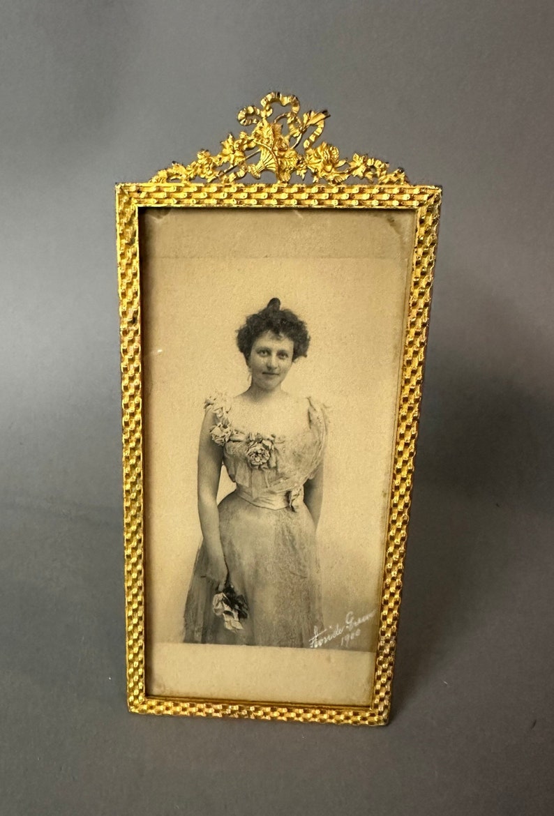 Antique Gilt Brass Easel Back Photo Frame Circa 1900 - Etsy