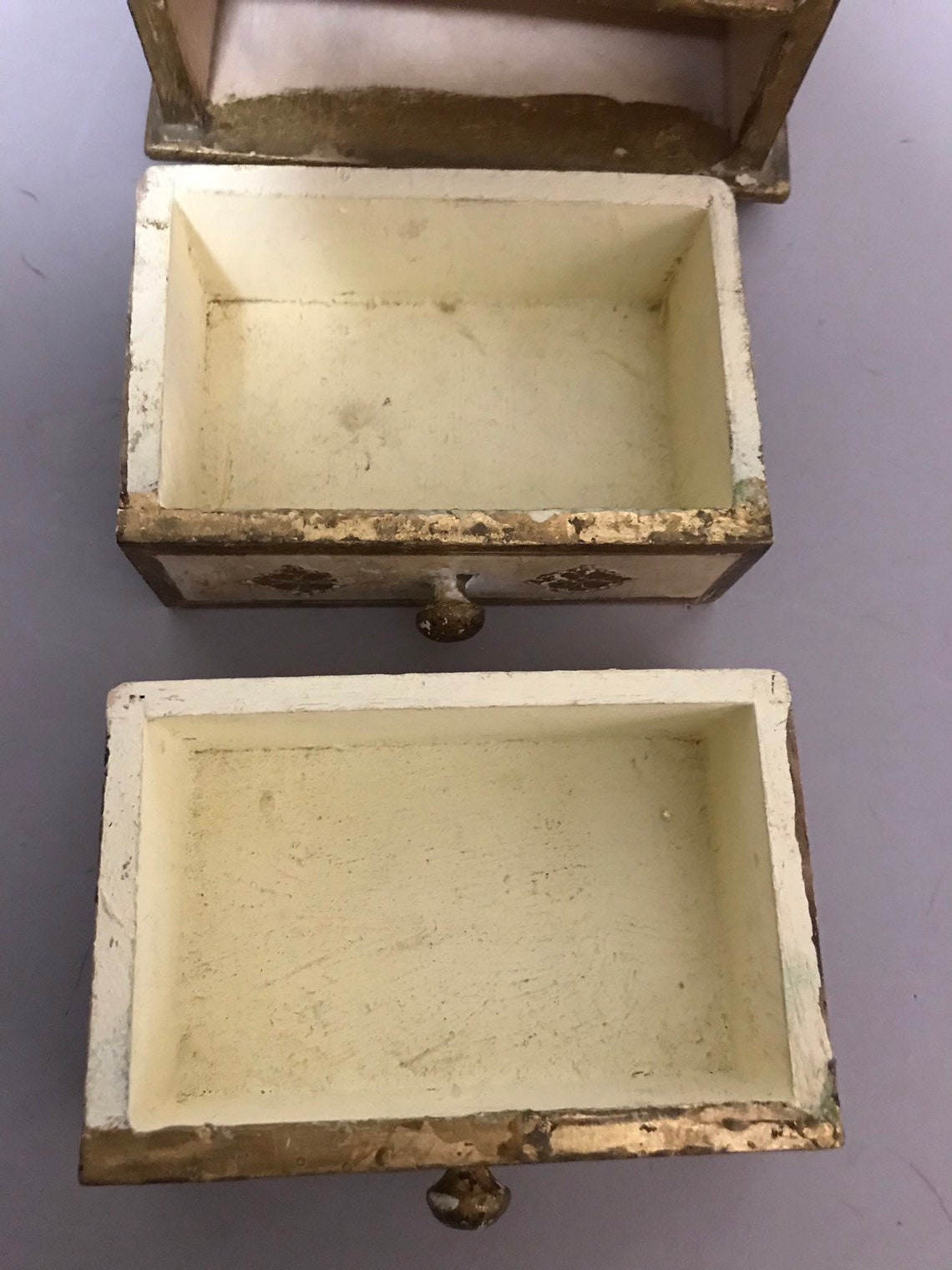 Vintage Italian Venetian Gilt Wood Vanity Chest - Etsy