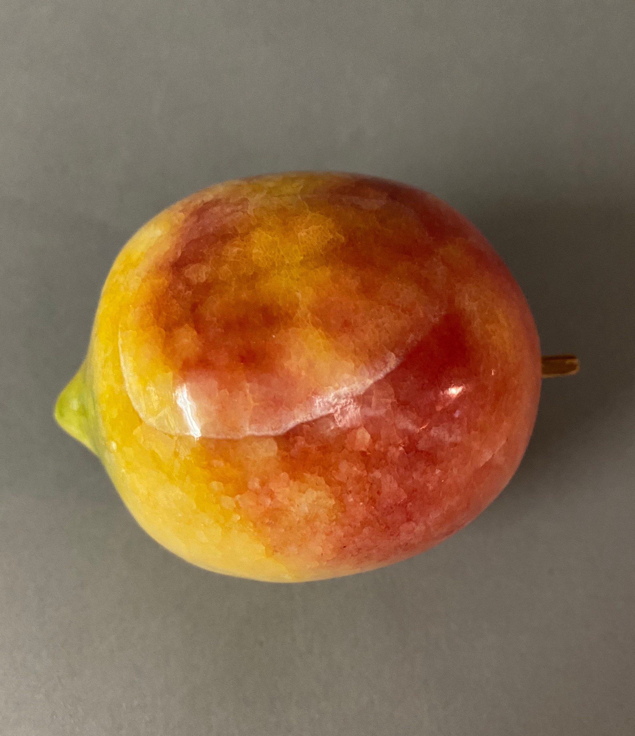 Vintage Group Seven Italian Marble Carved Fruits - Etsy