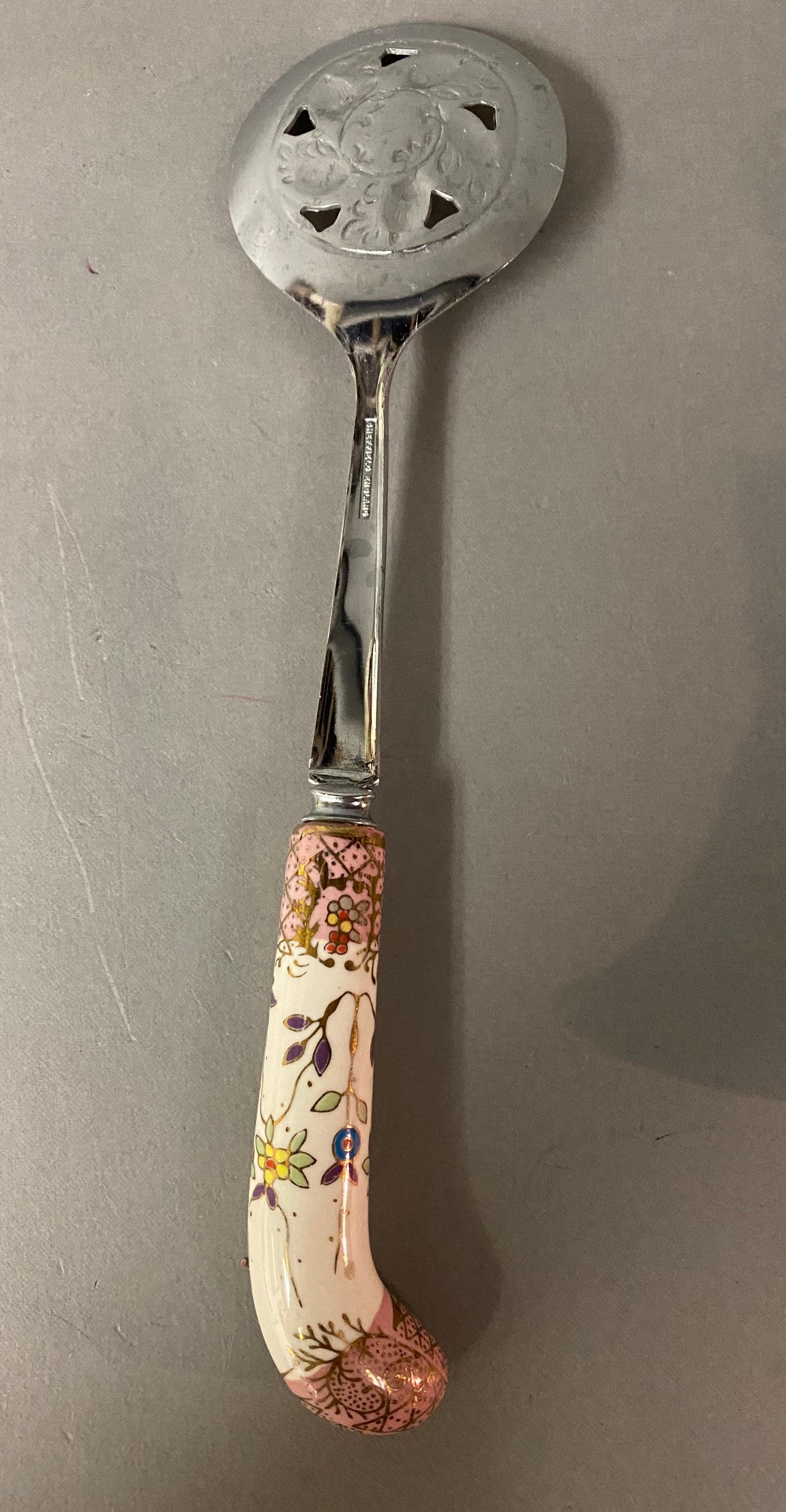 Vintage Sheffield England Prill Floral Porcelain Handle Five Piece ...