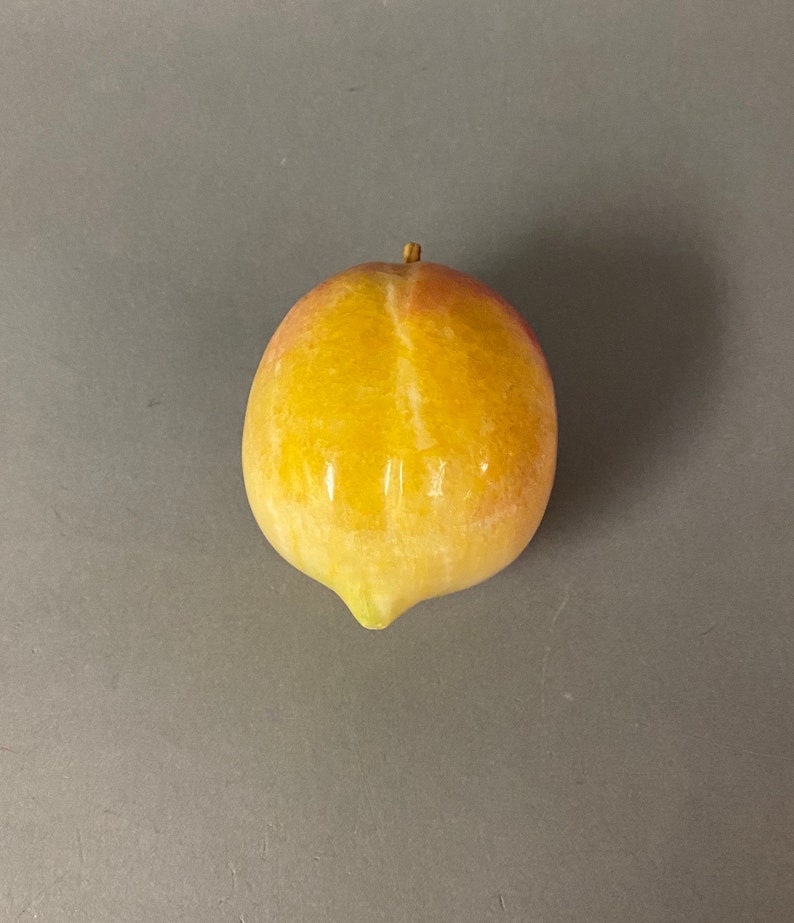 Vintage Group Seven Italian Marble Carved Fruits - Etsy