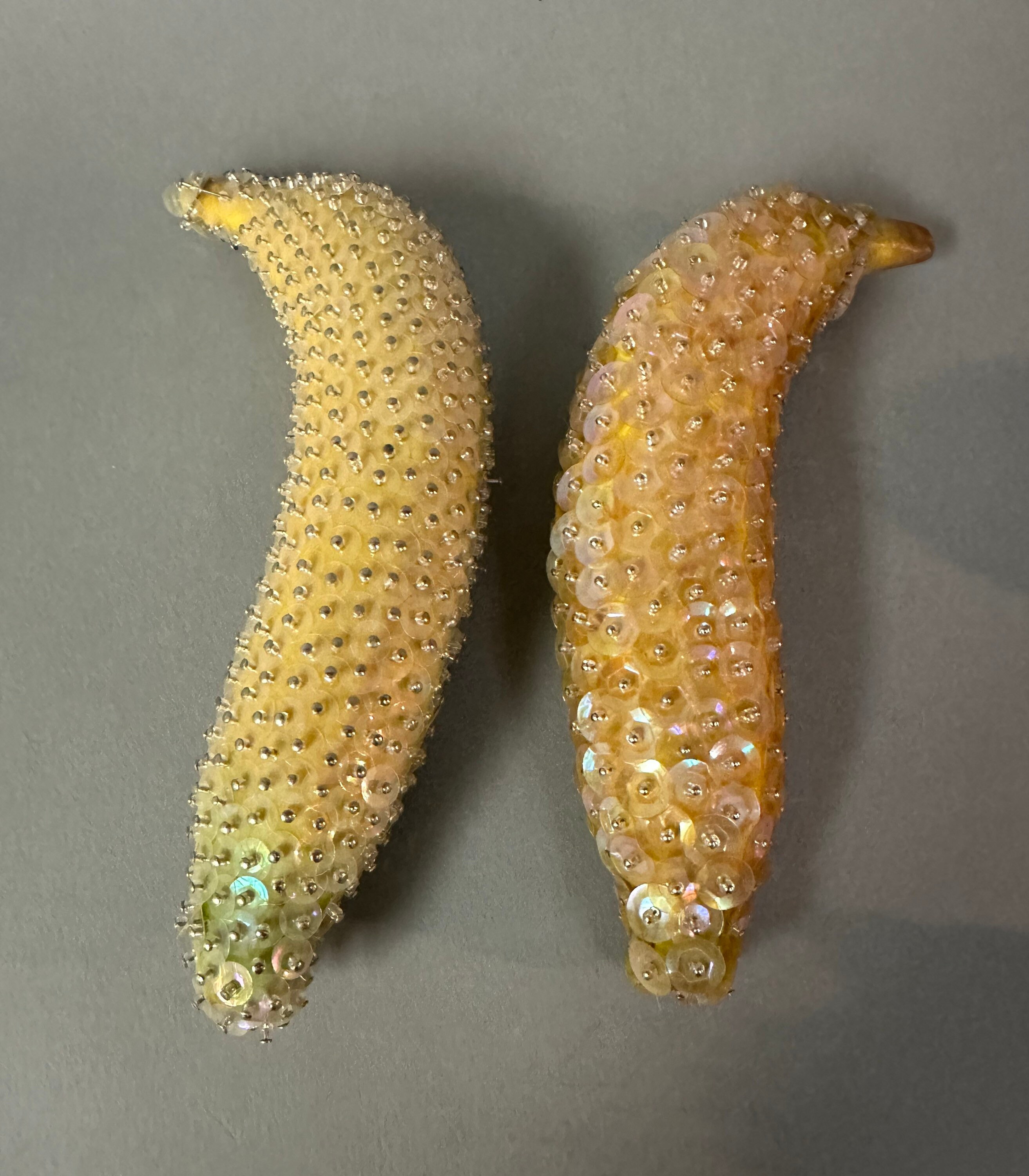 Vintage Six Piece Sequin Push Pin Fruits Vegetables 1960s - Etsy