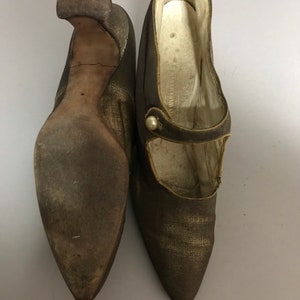 Antique Edwardian John Wanamaker Ladies Bronze Metallic Pearl Button ...