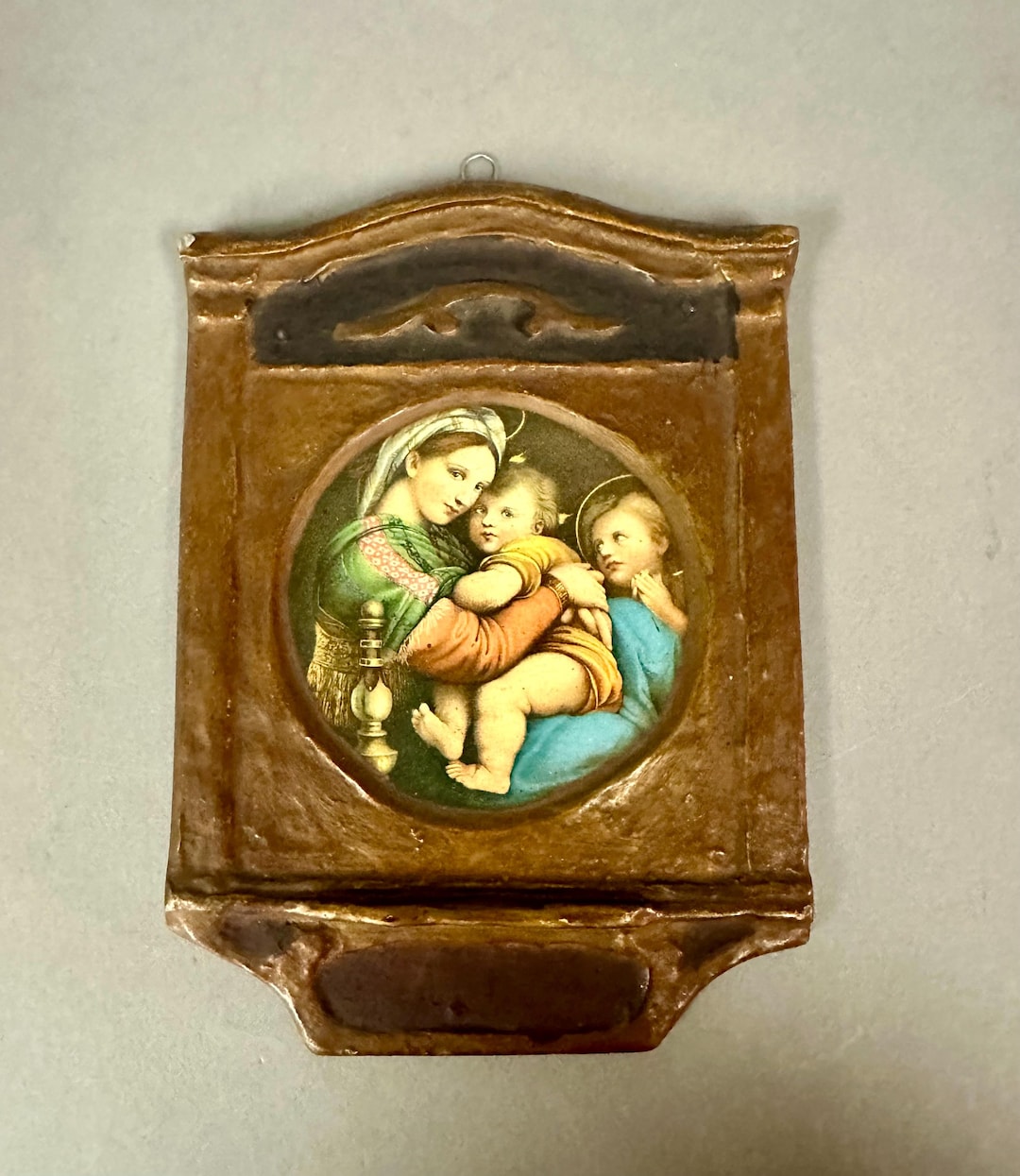 Vintage Madonna of the Chair Religious Gesso Wall Plaque Circa 1930 - Etsy