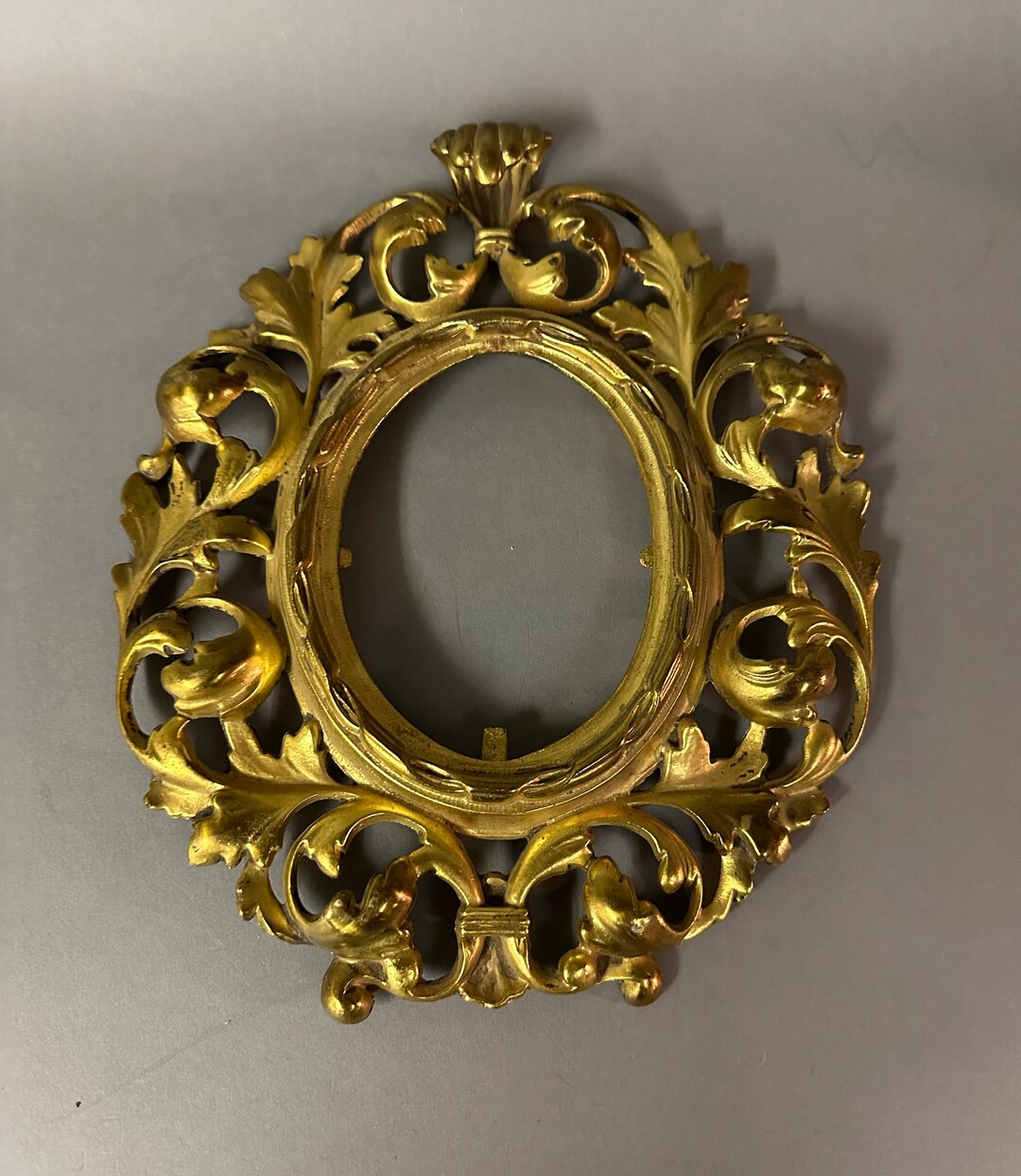 Antique Victorian Reticulated Gilt Bronze Oval Frame Circa 1890 - Etsy