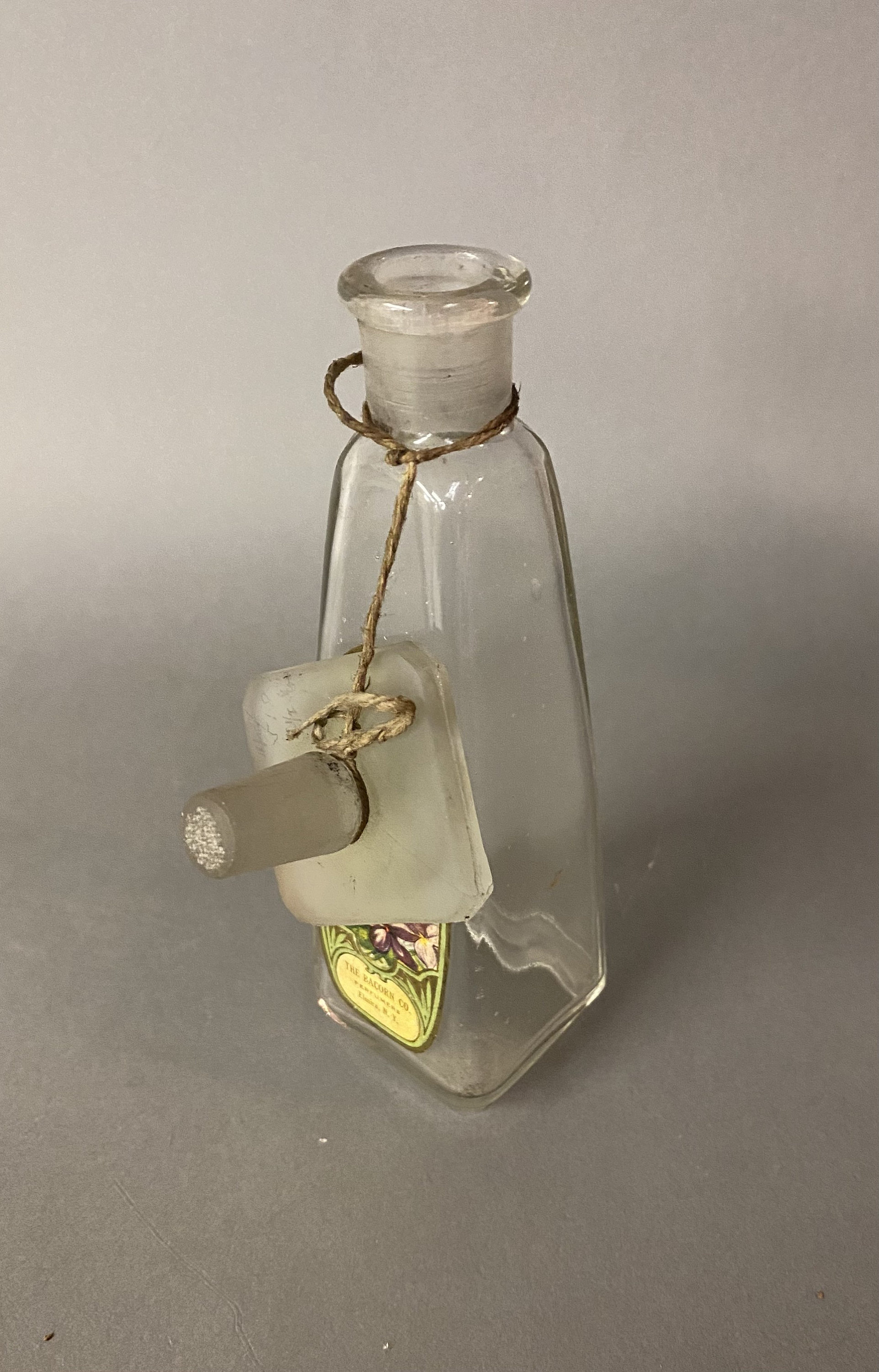 Vintage Bacorn Company Perfume Supreme Violet Toilet Water Bottle Circa ...