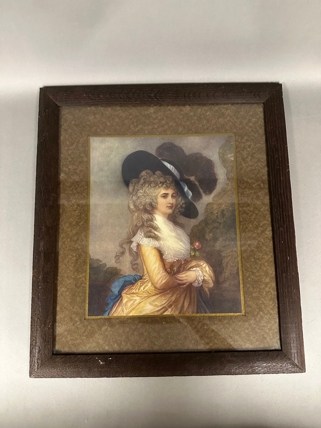 Antique Victorian Lithograph Portrait Print of a Noblewoman 19th C - Etsy