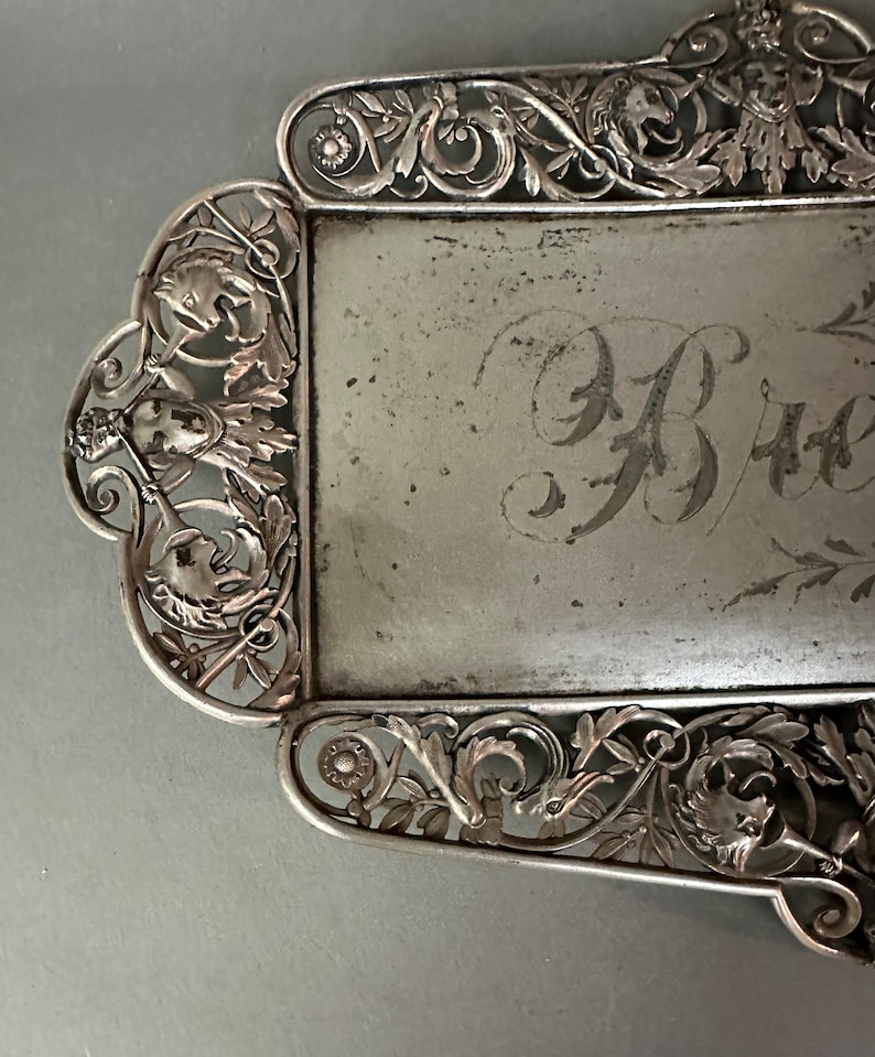 Antique Victorian James Tufts Reticulated Silver Plate Bread Serving ...