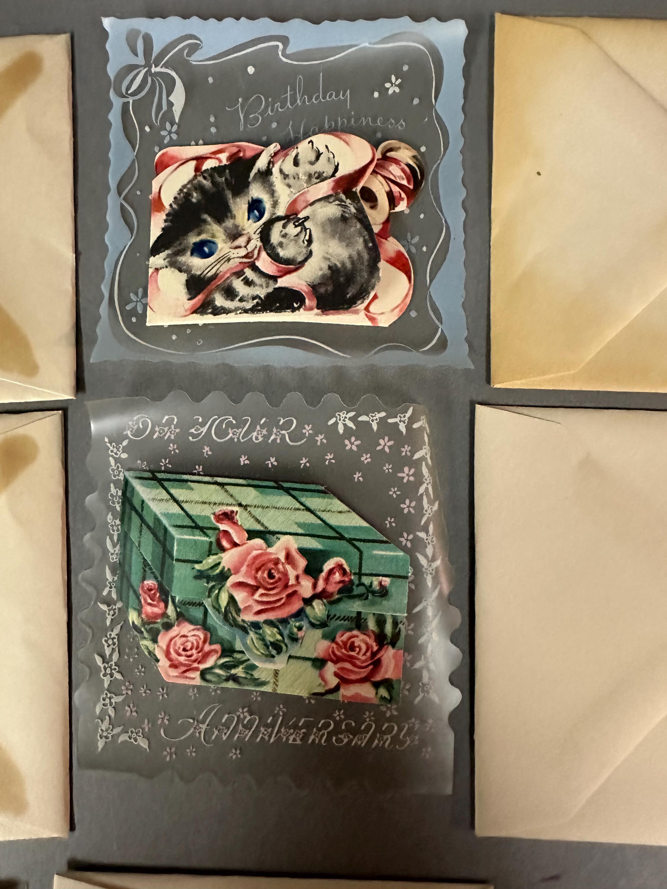 Vintage Firefly 15 Assorted Miniature Greeting Cards in Original Box ...