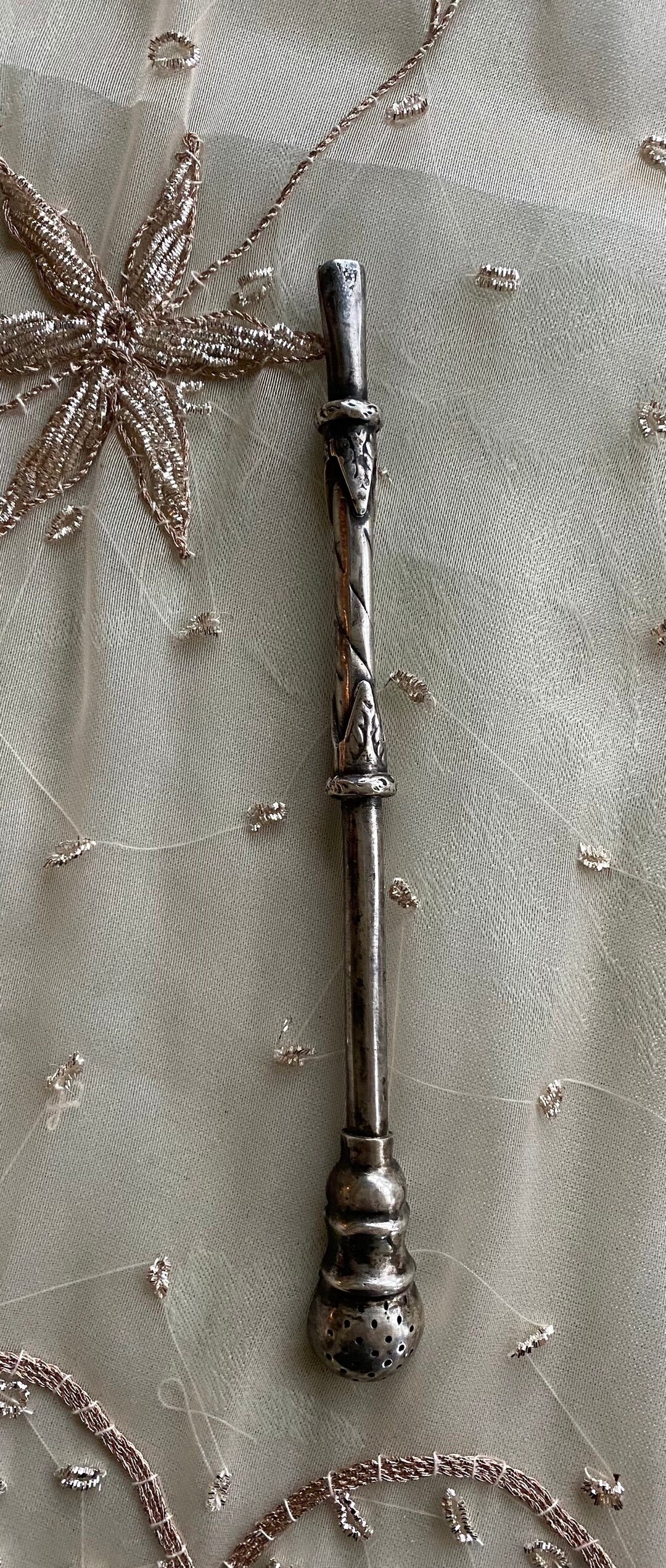 Antique Ornate Alpaca Silver Bombilla Yerba Mate Tea Spoon - Etsy