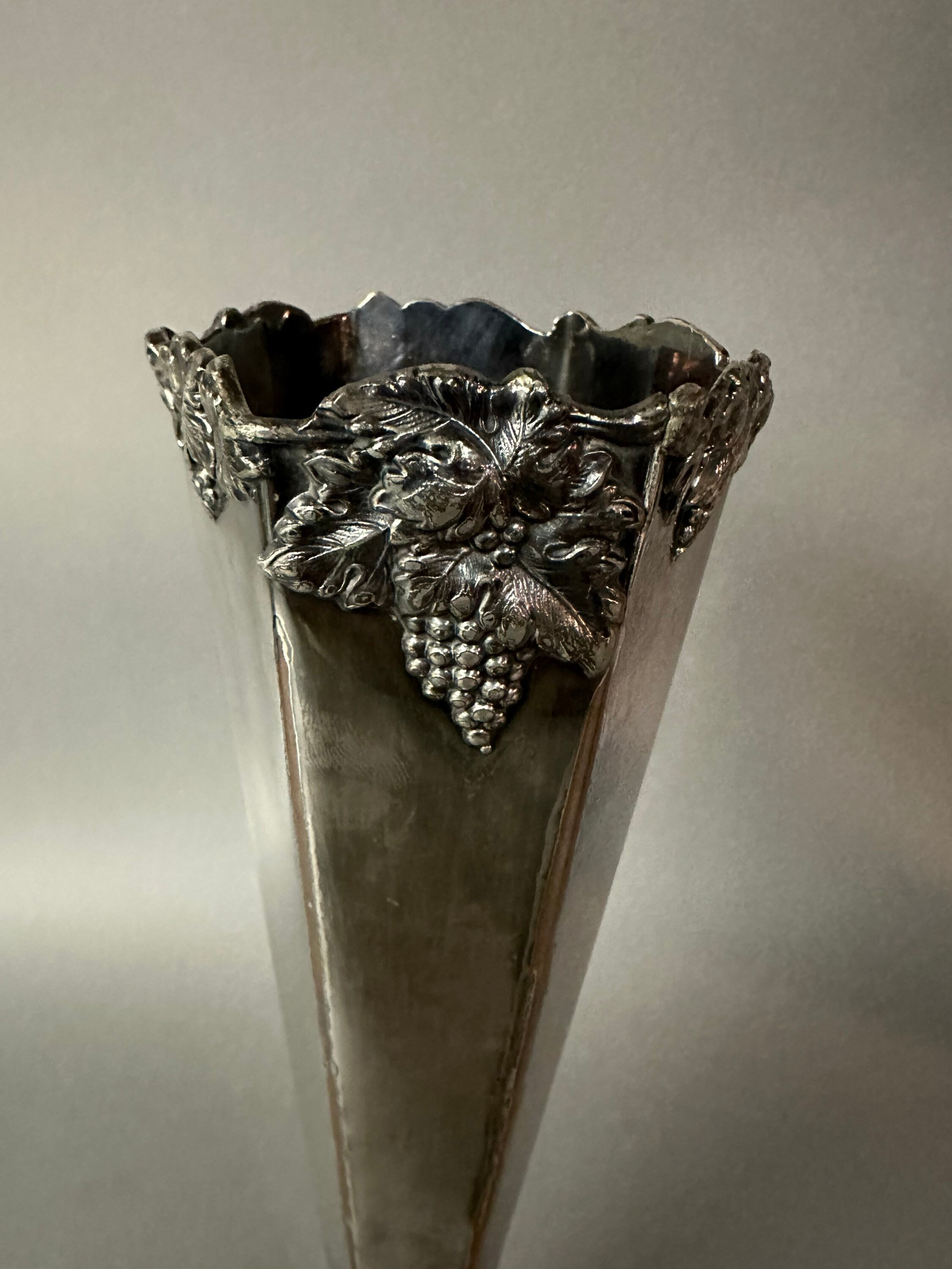 Antique Silver Plate Repousse Flower Vase Circa 1900 - Etsy