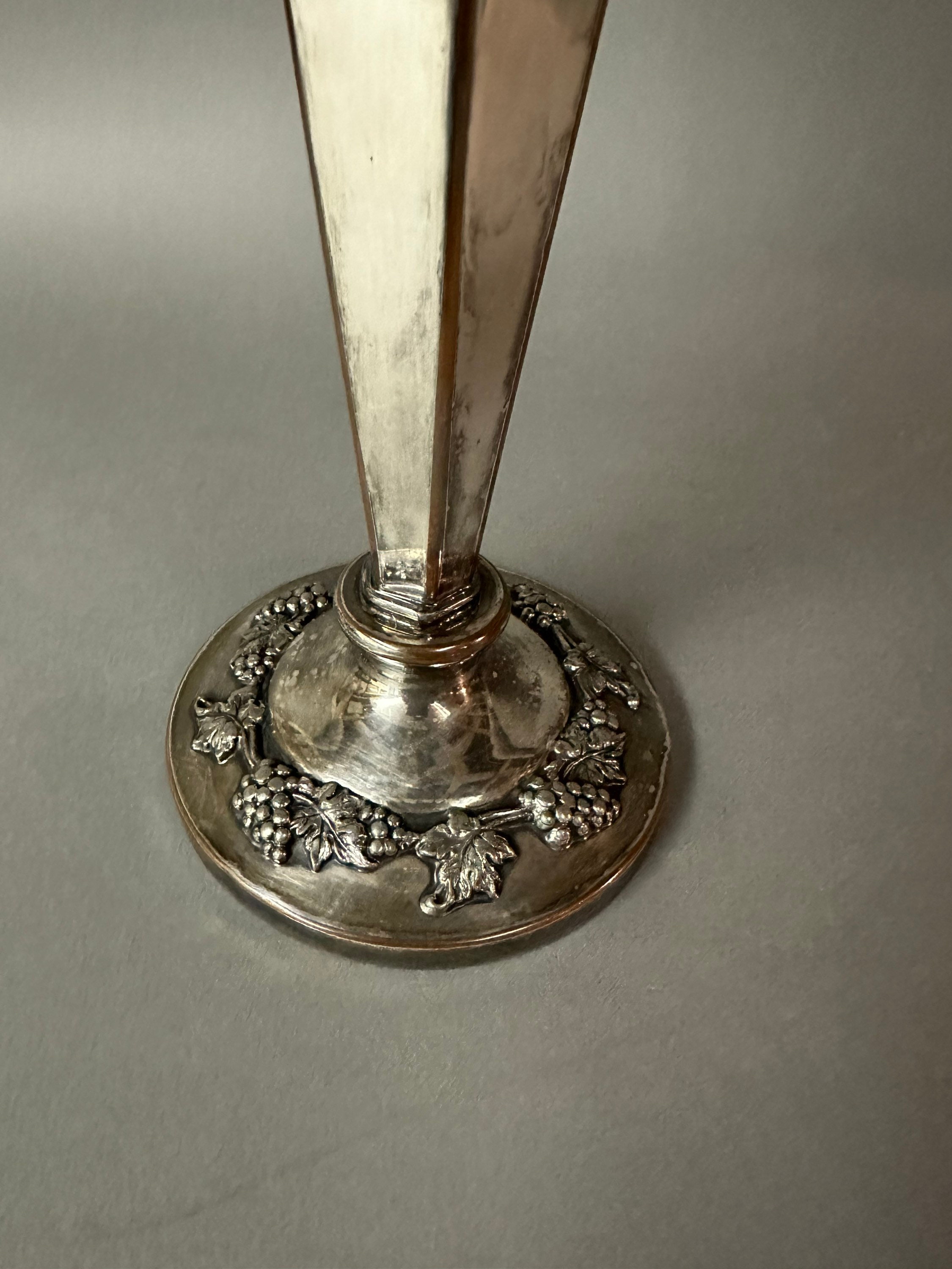 Antique Silver Plate Repousse Flower Vase Circa 1900 - Etsy