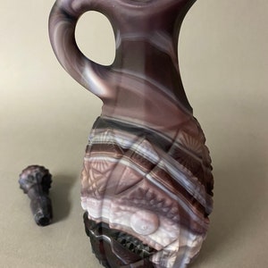 Vintage Imperial Purple Slag Glass Cruet - Etsy