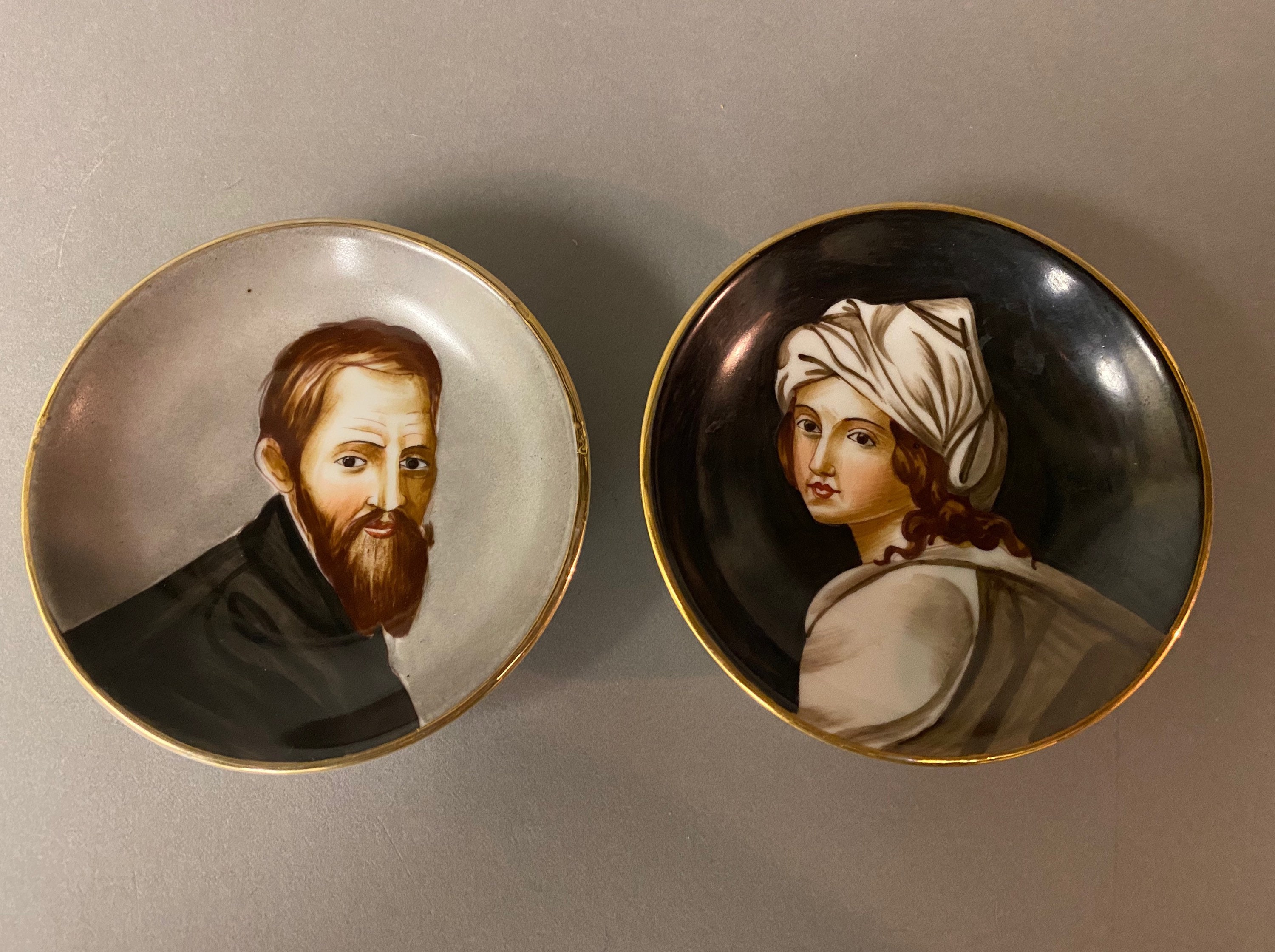 Antique Set Four Miniature Hand Painted Italian Renaissance - Etsy