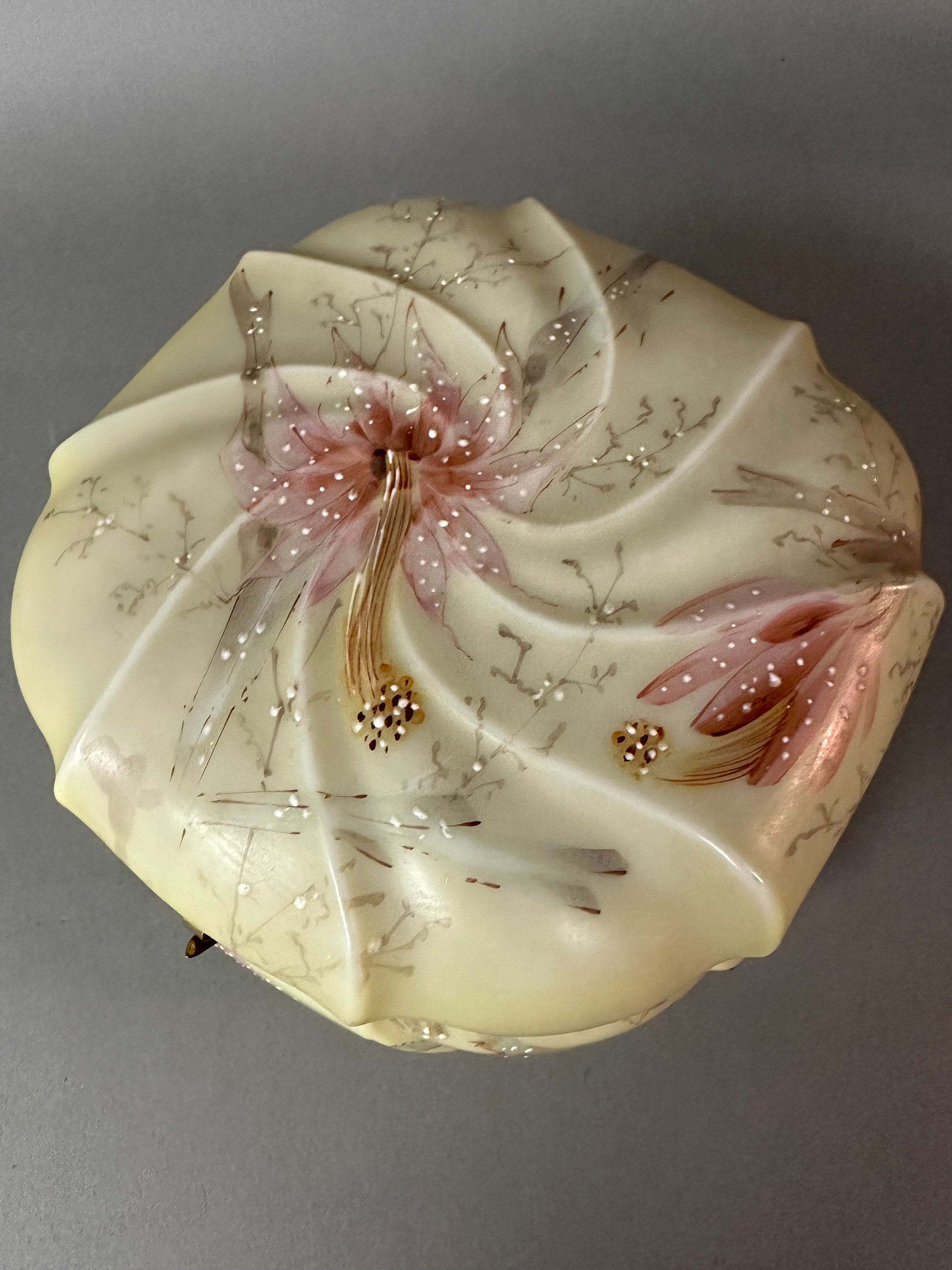 Antique Oversized CF Monroe Wavecrest Art Glass Jewelry Box 19th C - Etsy