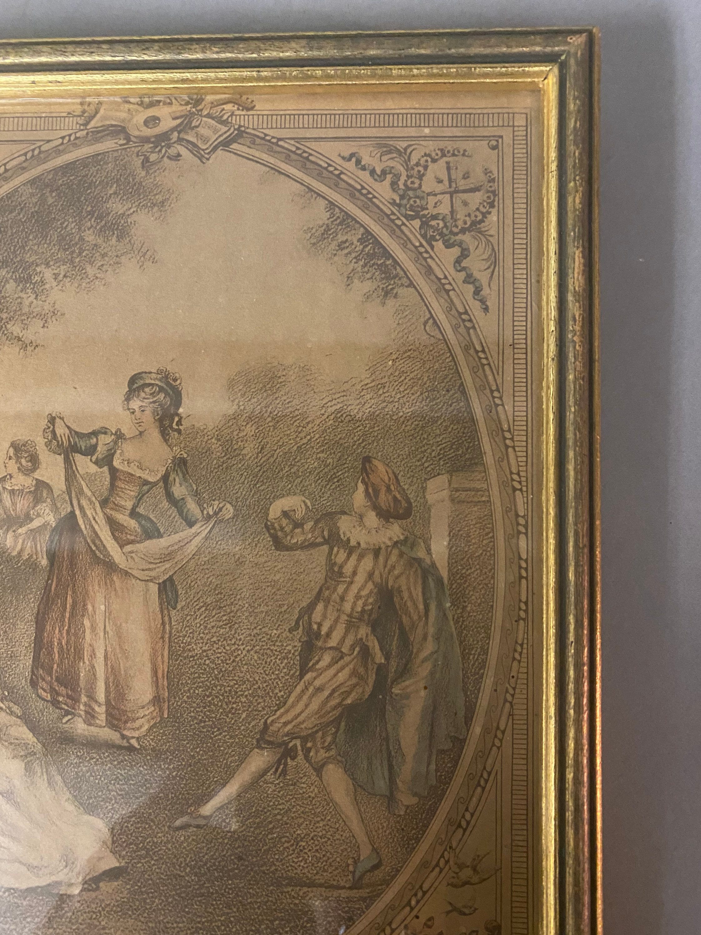 Antique French Lithograph Genre Scene Print Circa 1890 - Etsy