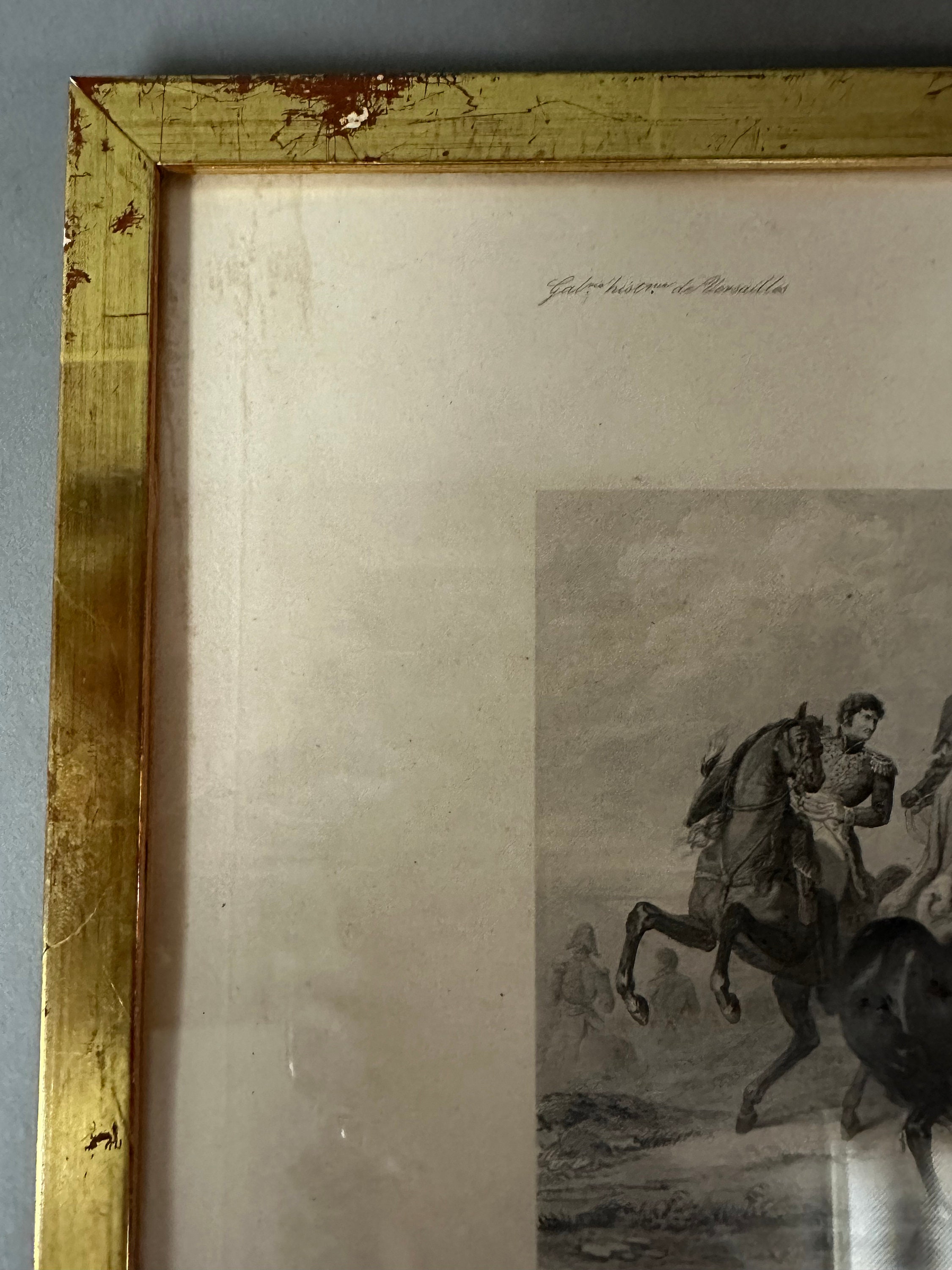 Antique French Lithograph of Napoleon Bonaparte Battle of Austerlitz ...