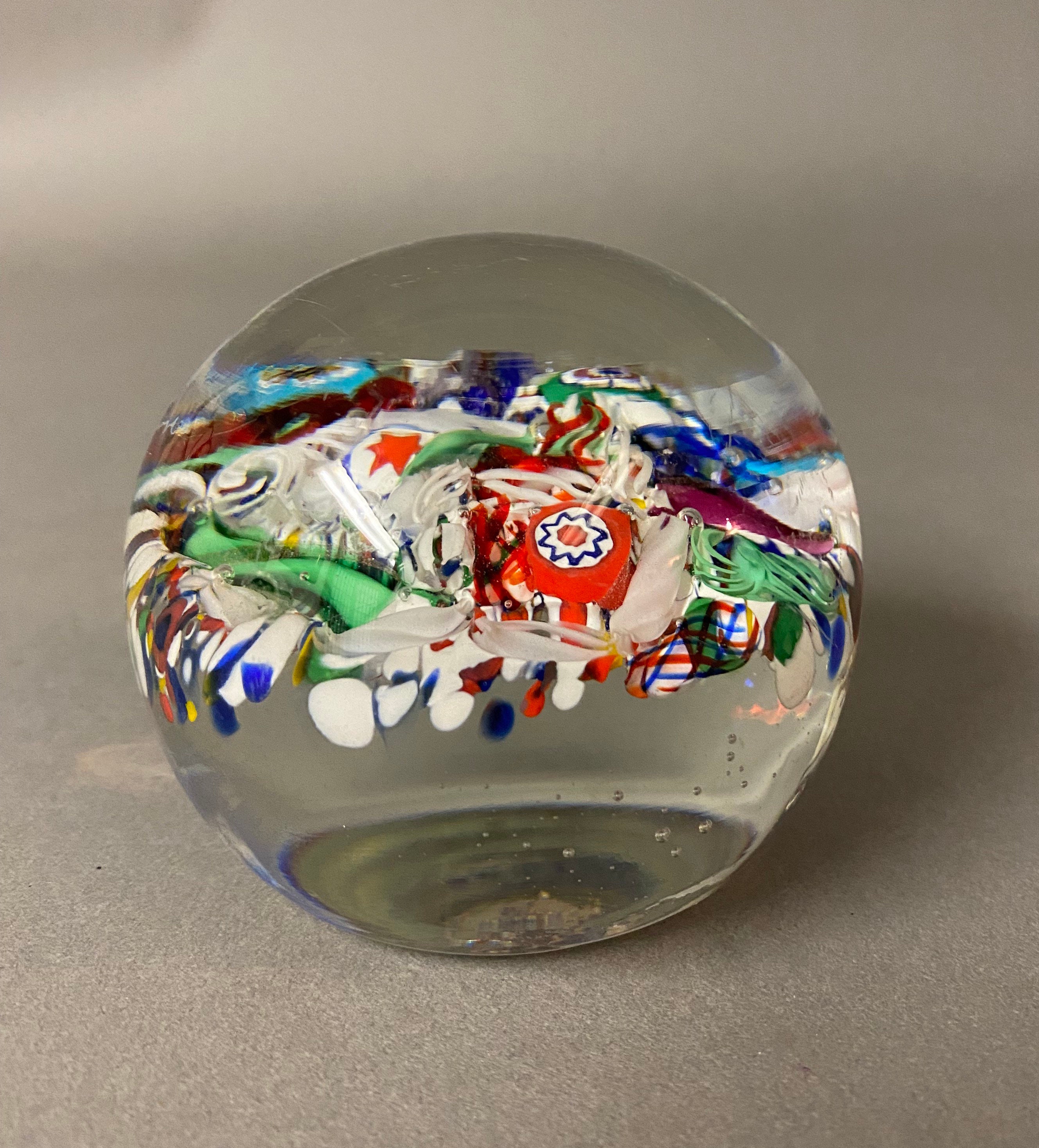 Vintage Gentile Glass Star City Millefiore Art Glass Paperweight - Etsy