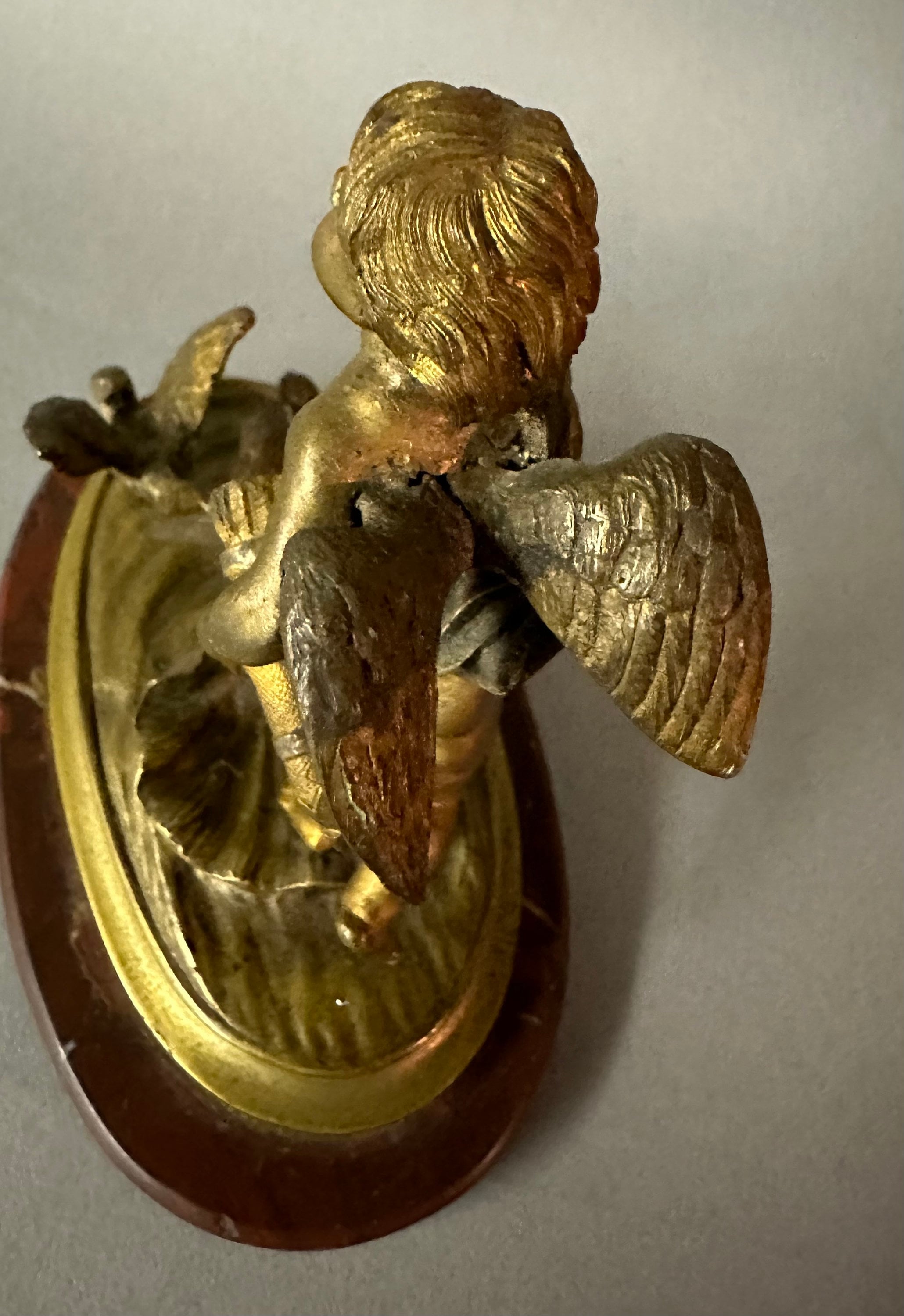 Victorian Gilt Metal Figural Cherub Desk Sculpture With Birds - Etsy
